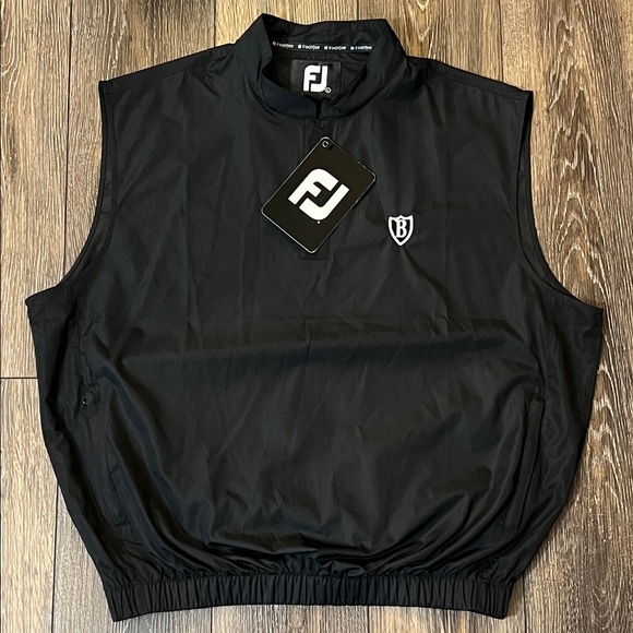 FootJoy | Jackets & Coats | Footjoy Windshirt Vest Mens Large Black Nwt ...